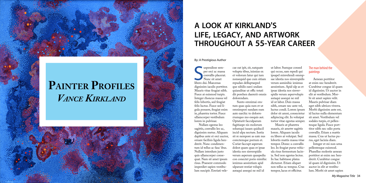 Painter Profiles – Magazine Design – AMBER HECKLER